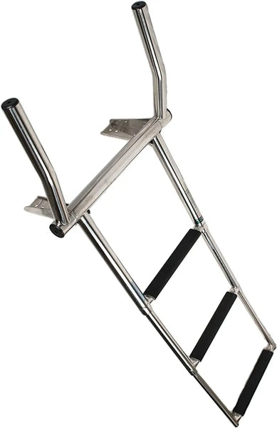 MARINE CITY 316 Grade Stainless Steel 3-Step Over Platform Telescoping ...