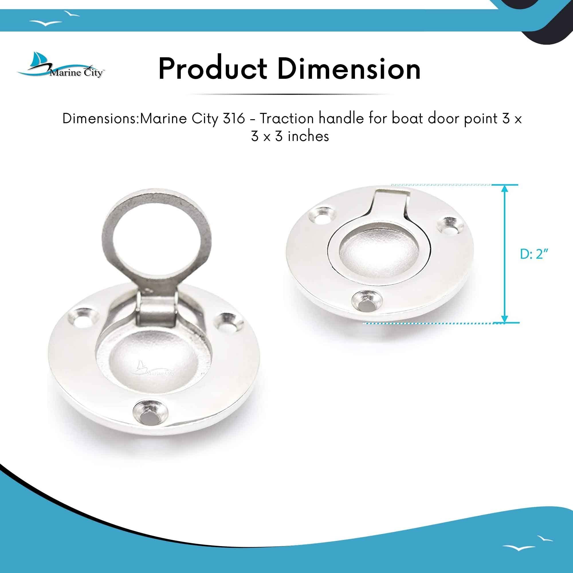 316 Stainless Steel Boat Hatch Lift Ring - Marine City – Marine City ...