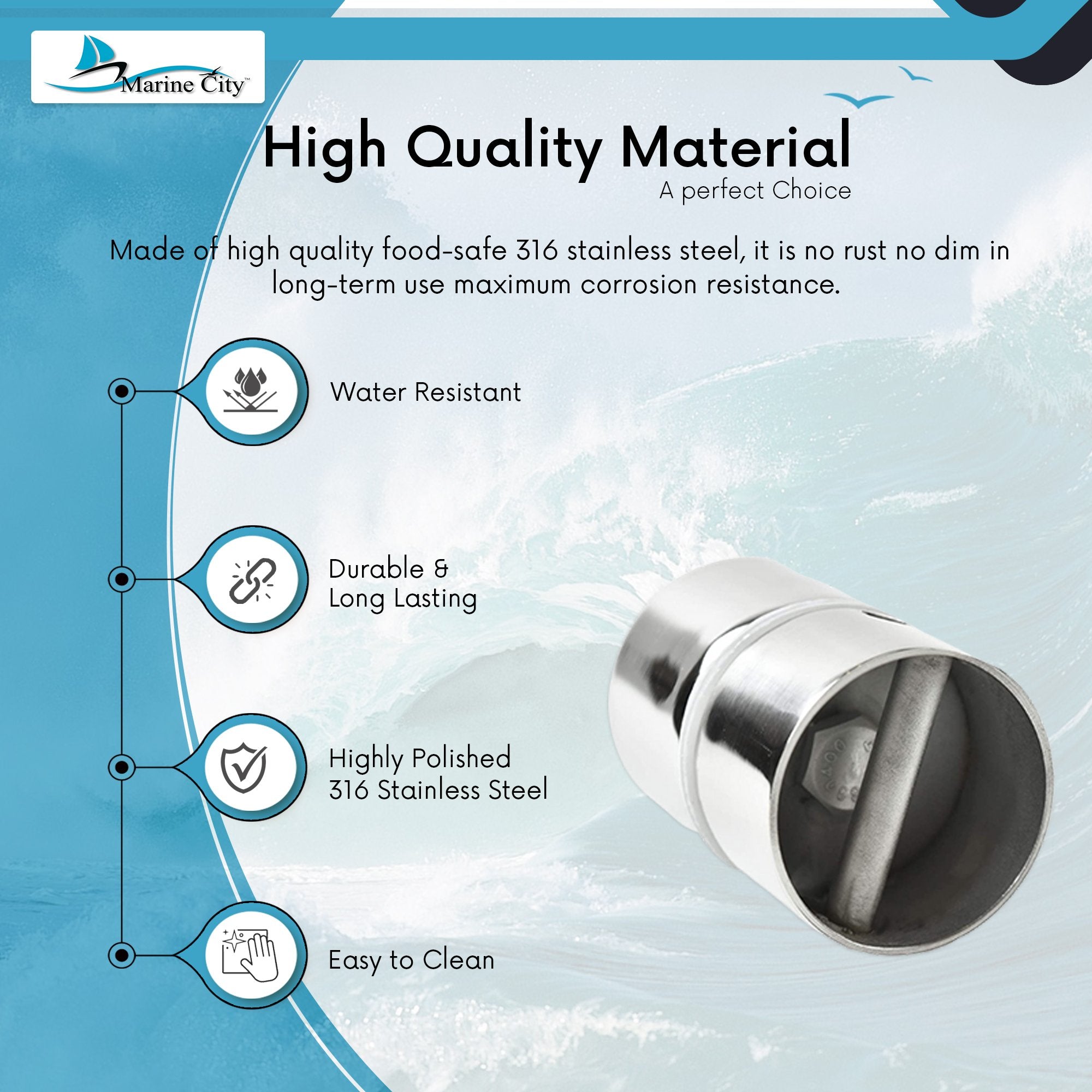 Giratorio empotrable para soporte de caña para pesca en barco y yate ...