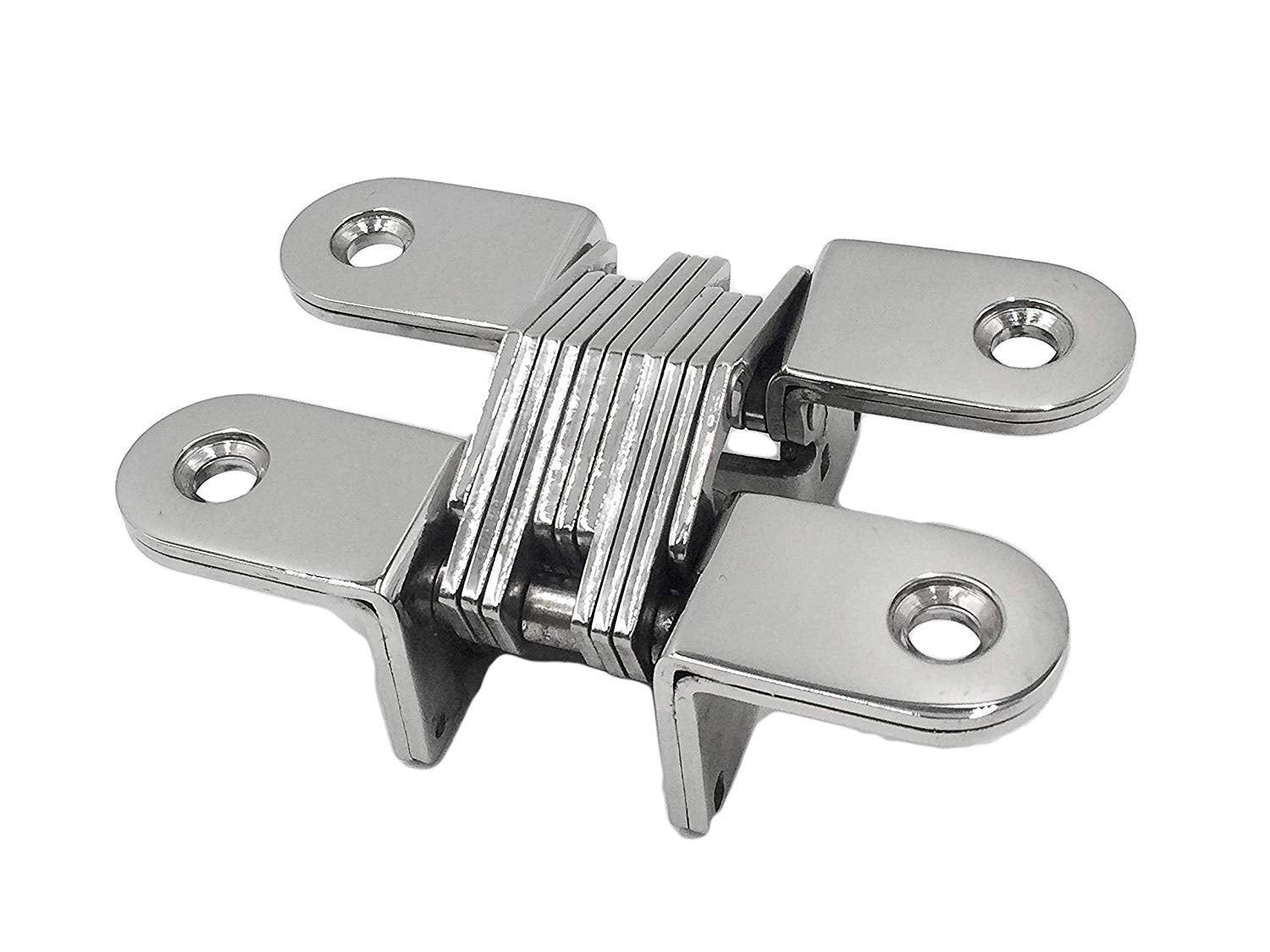 Marine City Boat 304 Stainless Steel Hidden Hinges-4 Point Fixing (A P ...