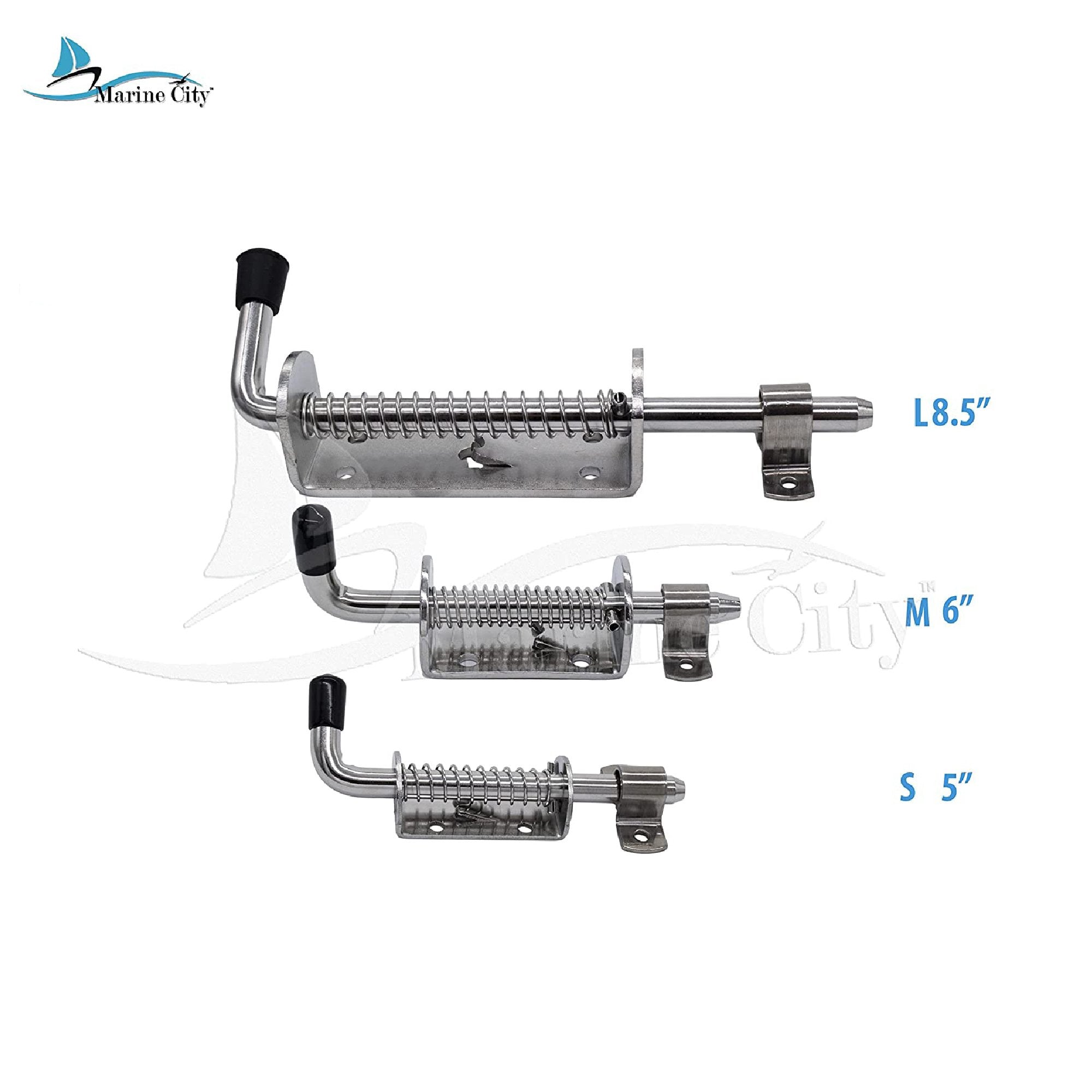 Marine City 5 inches Stainless Steel Marine Heavy Duty Spring Latch Ba ...
