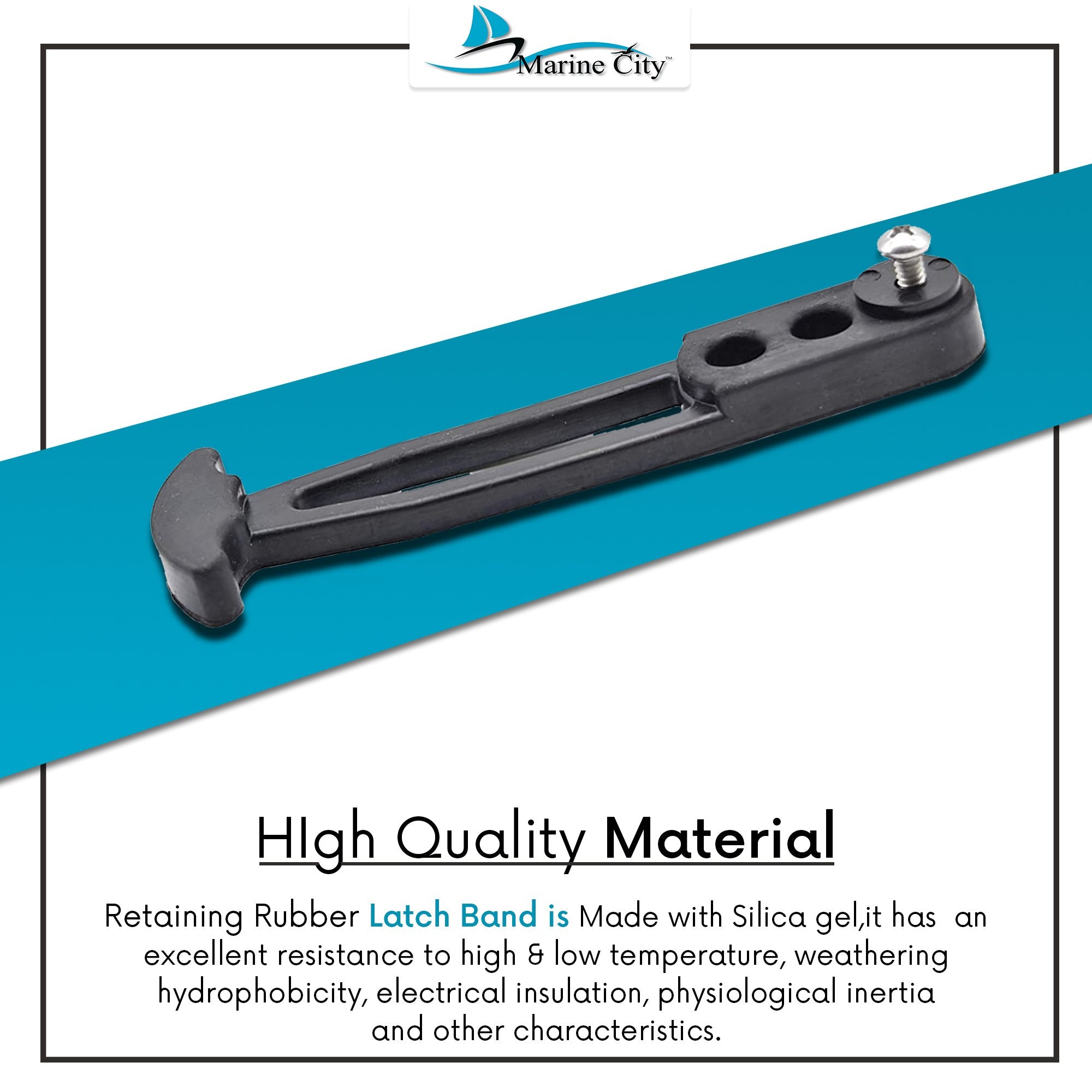 Marine City Boarding Ladder Latch Band/Yacht Sports Rubber Strap (3/4 ...
