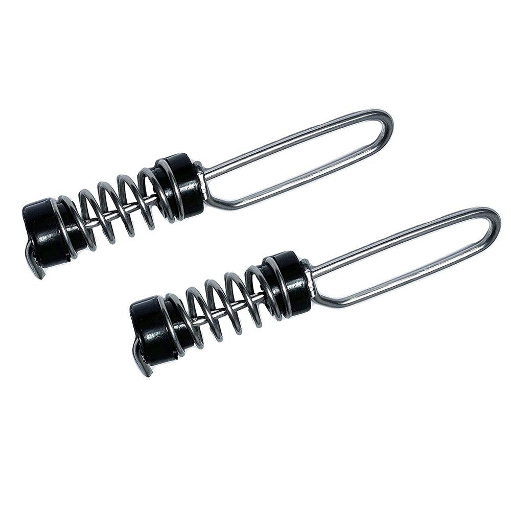 Marine City One Pair of Stainless Steel Deluxe Antenna Flag Clips (Cla ...