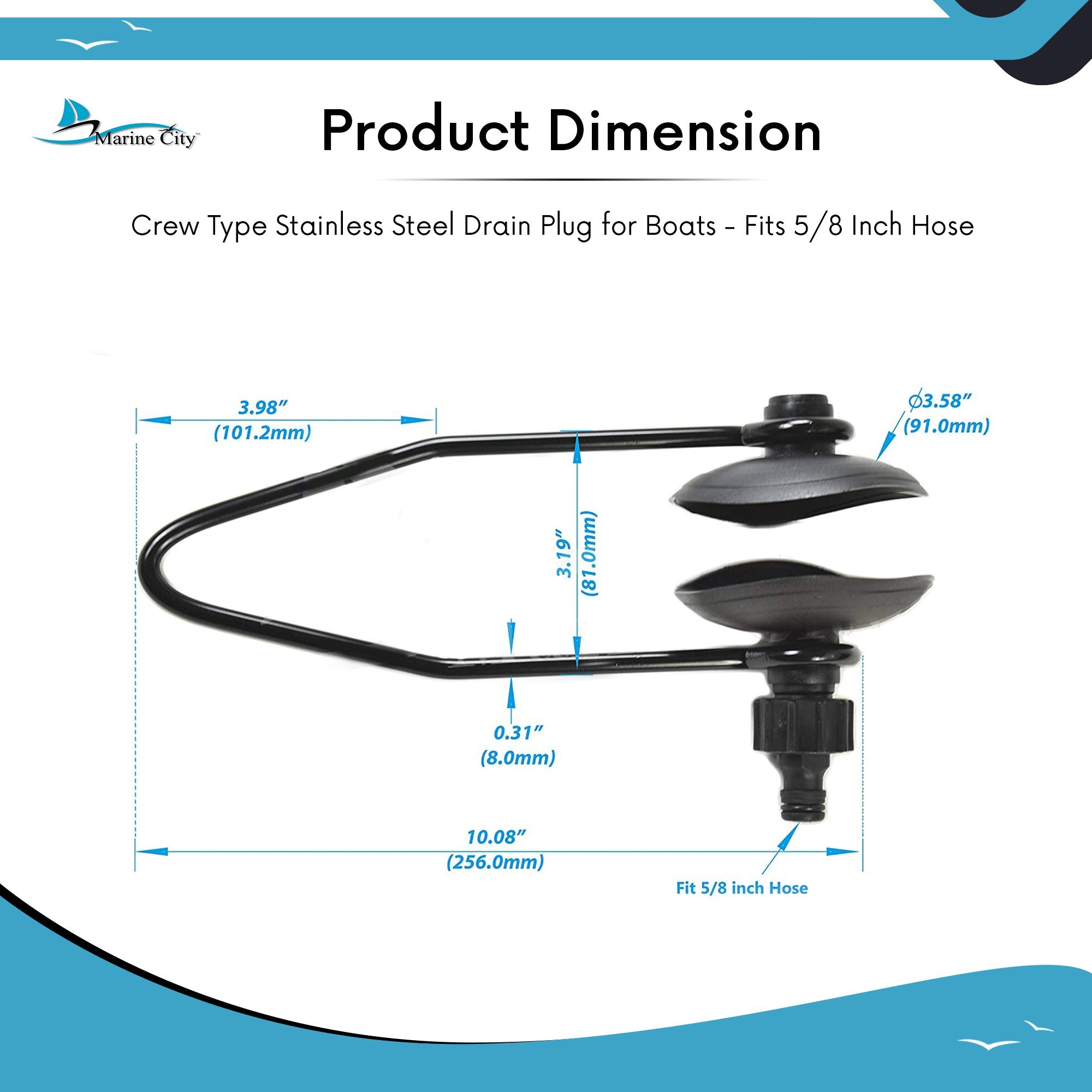 Ear Muffs Universal Outboard Motor Water Flusher Round Ear Cups For ...