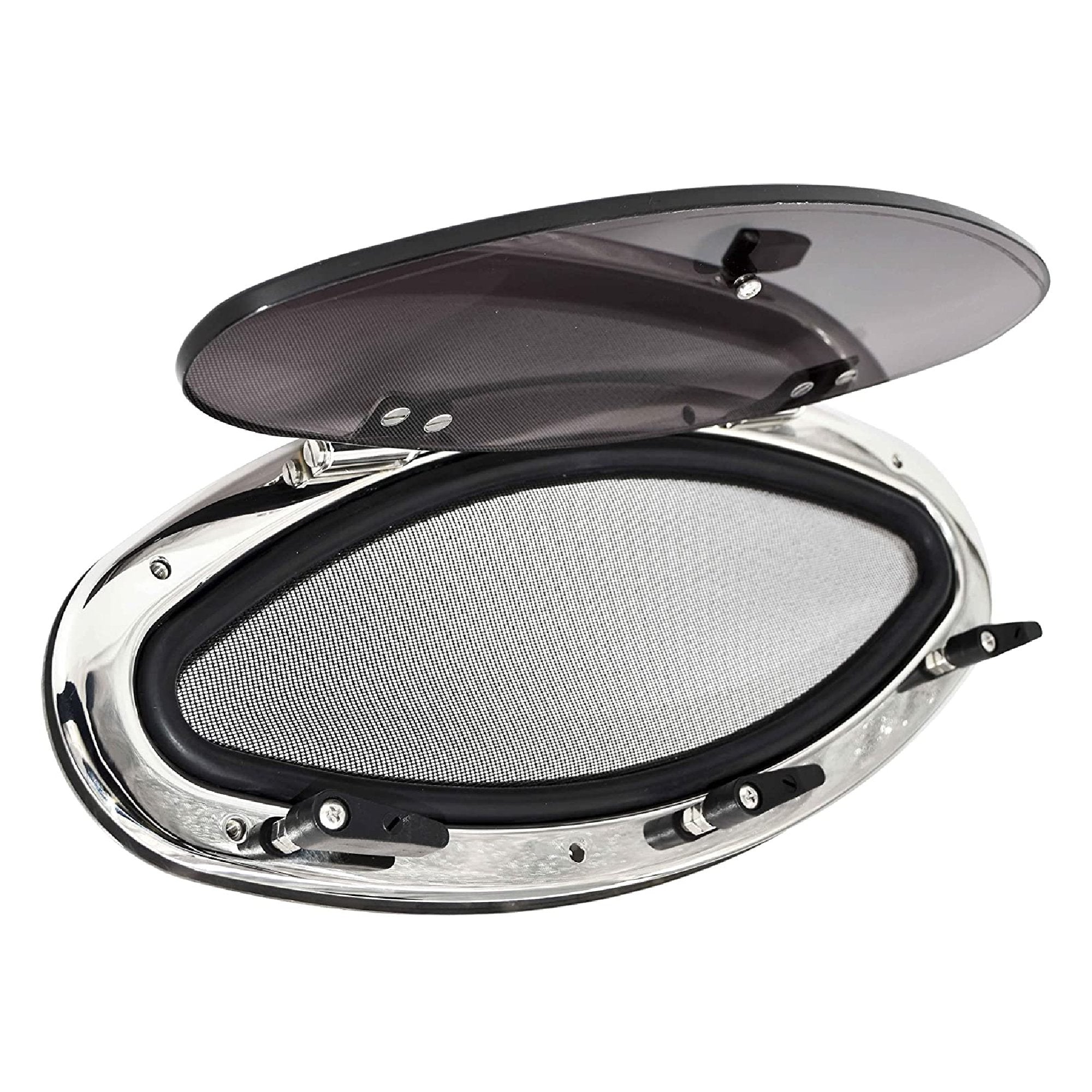 Marine City Stainless Steel 6" x 16" Elliptical Opening Portlight for ...