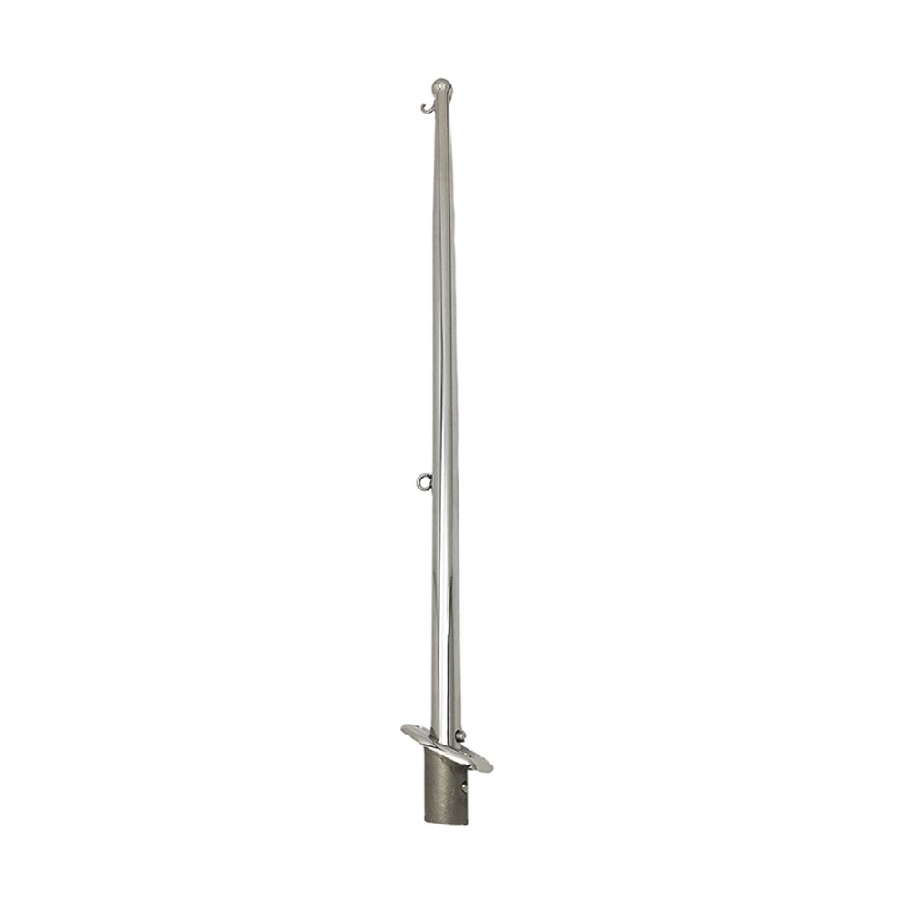 Marine City 30" Stainless Steel Flag Stanchion Pole & Flag Pole Base K ...