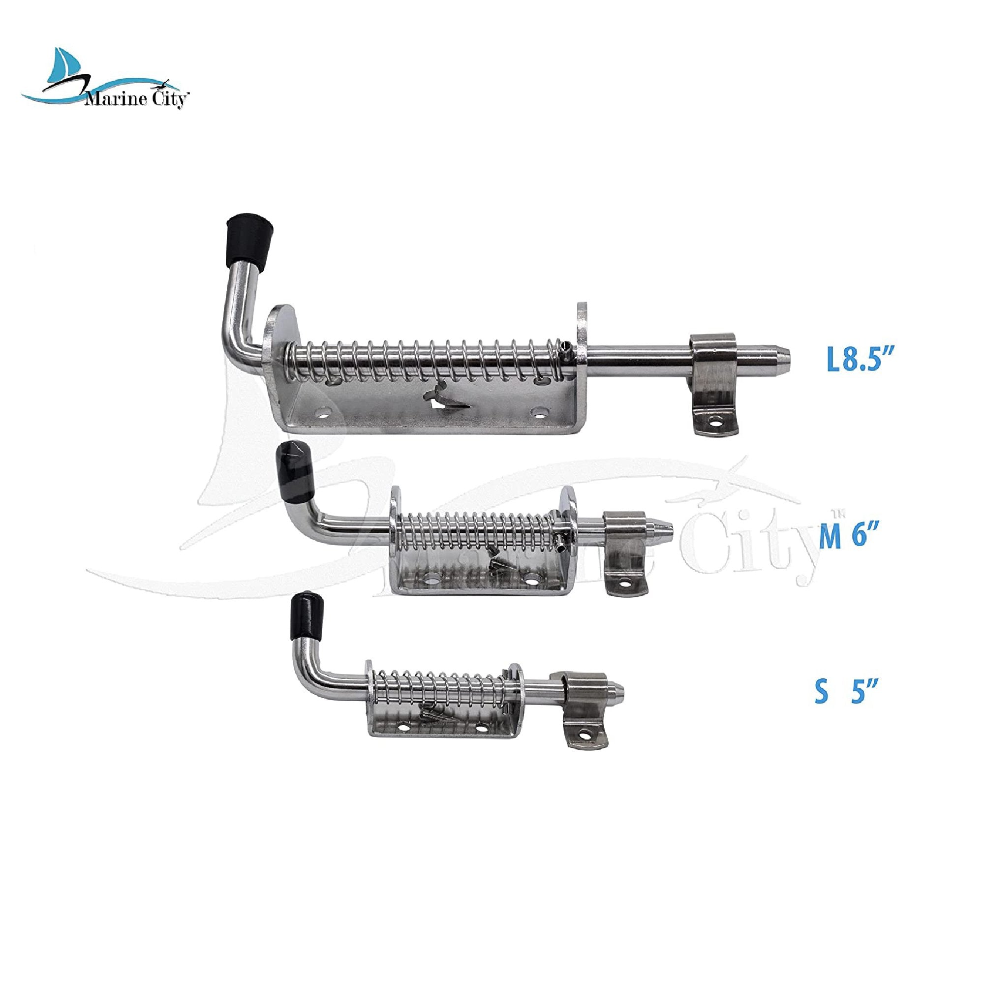 Marine City 8-1/2 inches Stainless Steel Marine Heavy Duty Spring Latc ...
