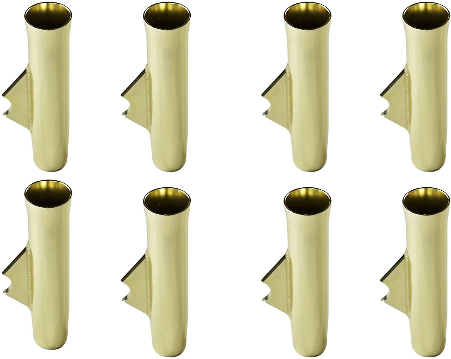 MARINE CITY Gold Powder Coated Flared Aluminum Weld-On Fishing Rod Hol ...