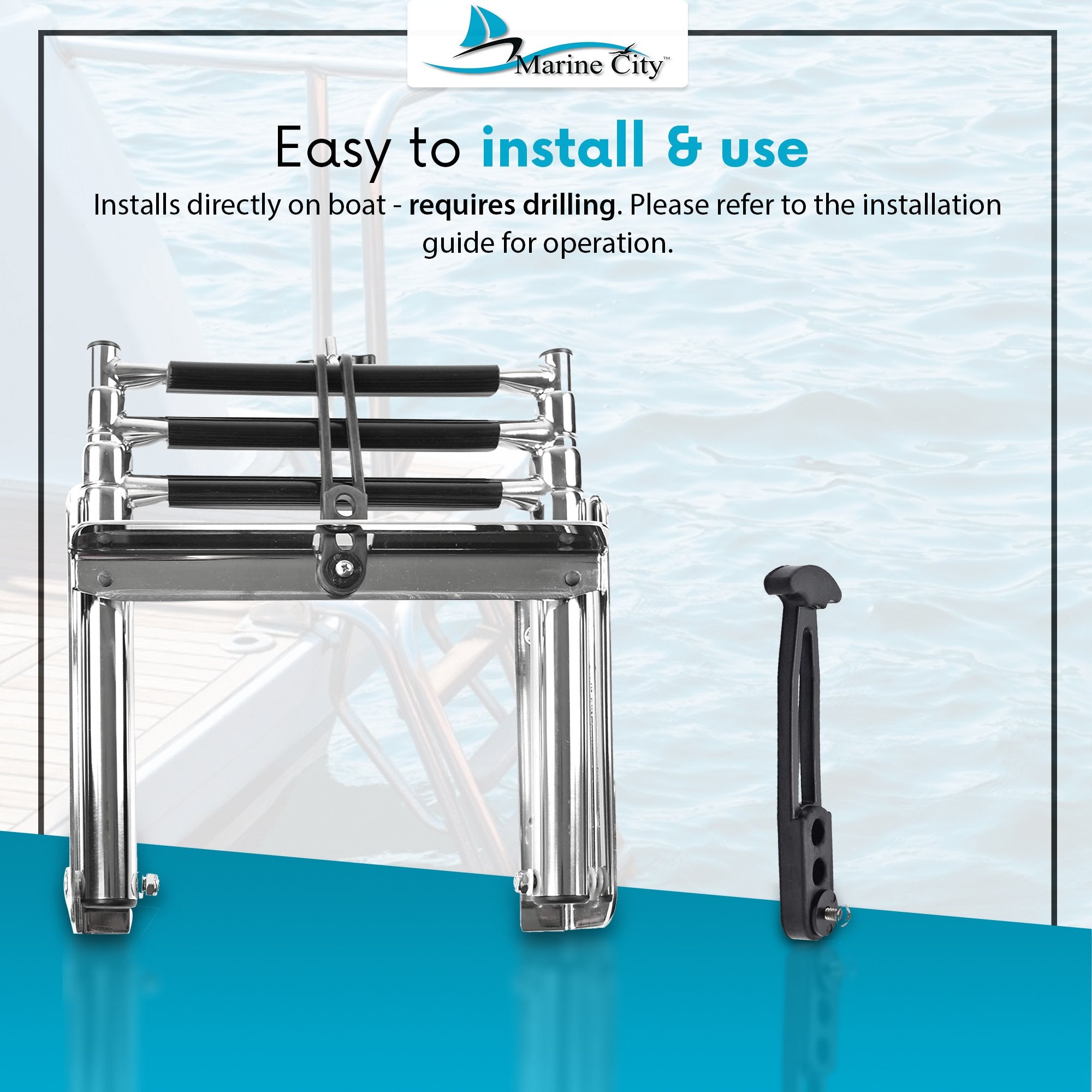 Marine City Boarding Ladder Latch Band/Yacht Sports Rubber Strap (3/4 ...