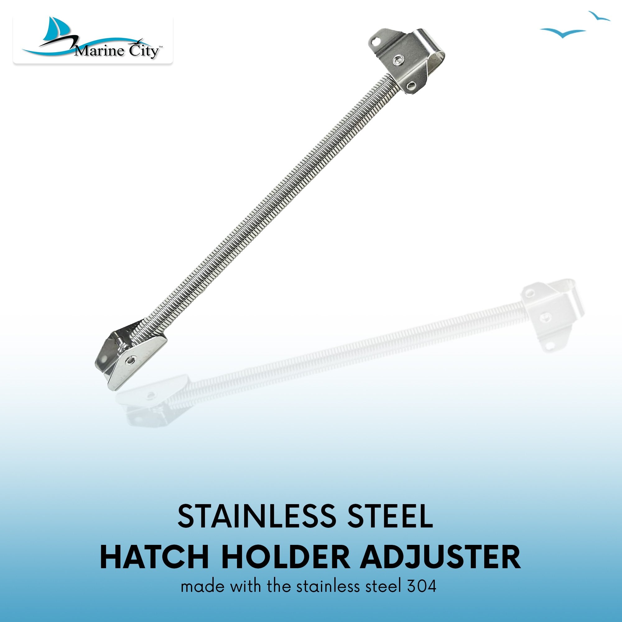 Marine City Stainless Steel Hatch Spring Holder Lid Support Spring for ...