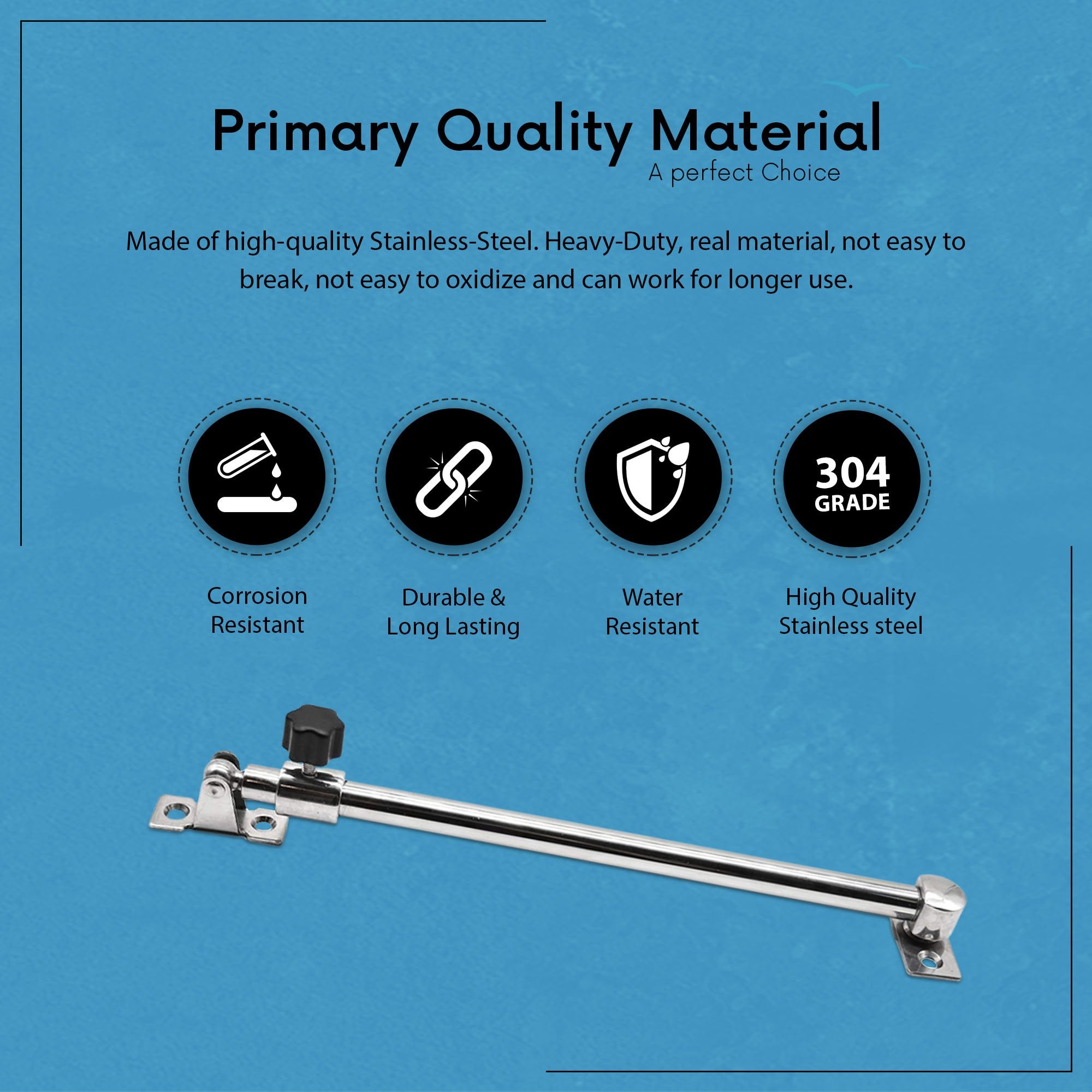 Marine City Stainless-Steel Heavy-Duty Telescoping Hatch/Window Adjust ...